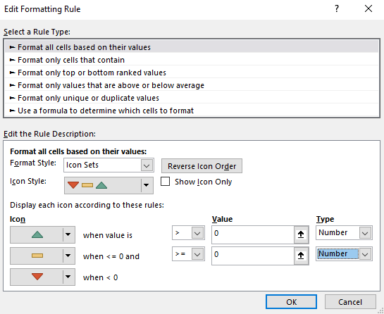 Special Conditional Formatting with arrows - Microsoft Q&A