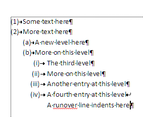 List Level Formatting Problems - Microsoft Q&A