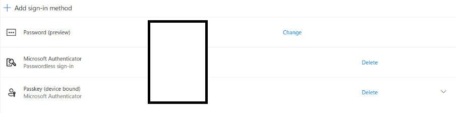 Logging in to account, asks to verify my identity, I verify with MS Authenticator push, then ...