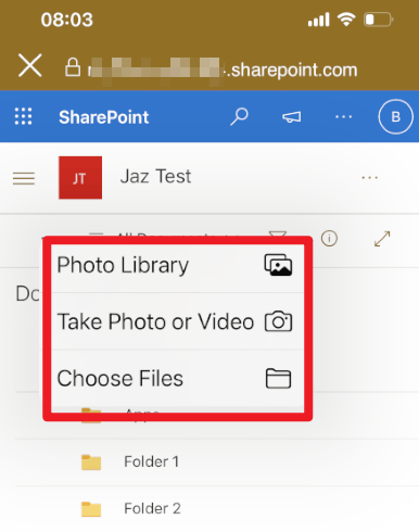 How do use my pc to upload pictures from my phone to SharePoint ...