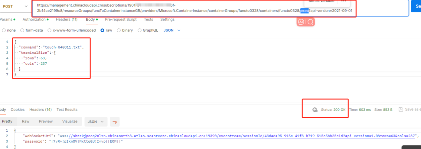 Unable To Execute A Command In A Running Azure Container Instance With Rest Api Microsoft Qanda 0964