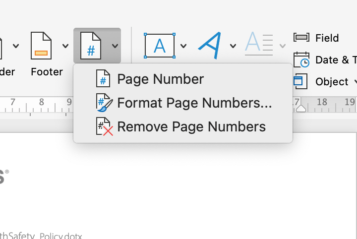 How do I put my page numbers under the footer content, and how do I get ...