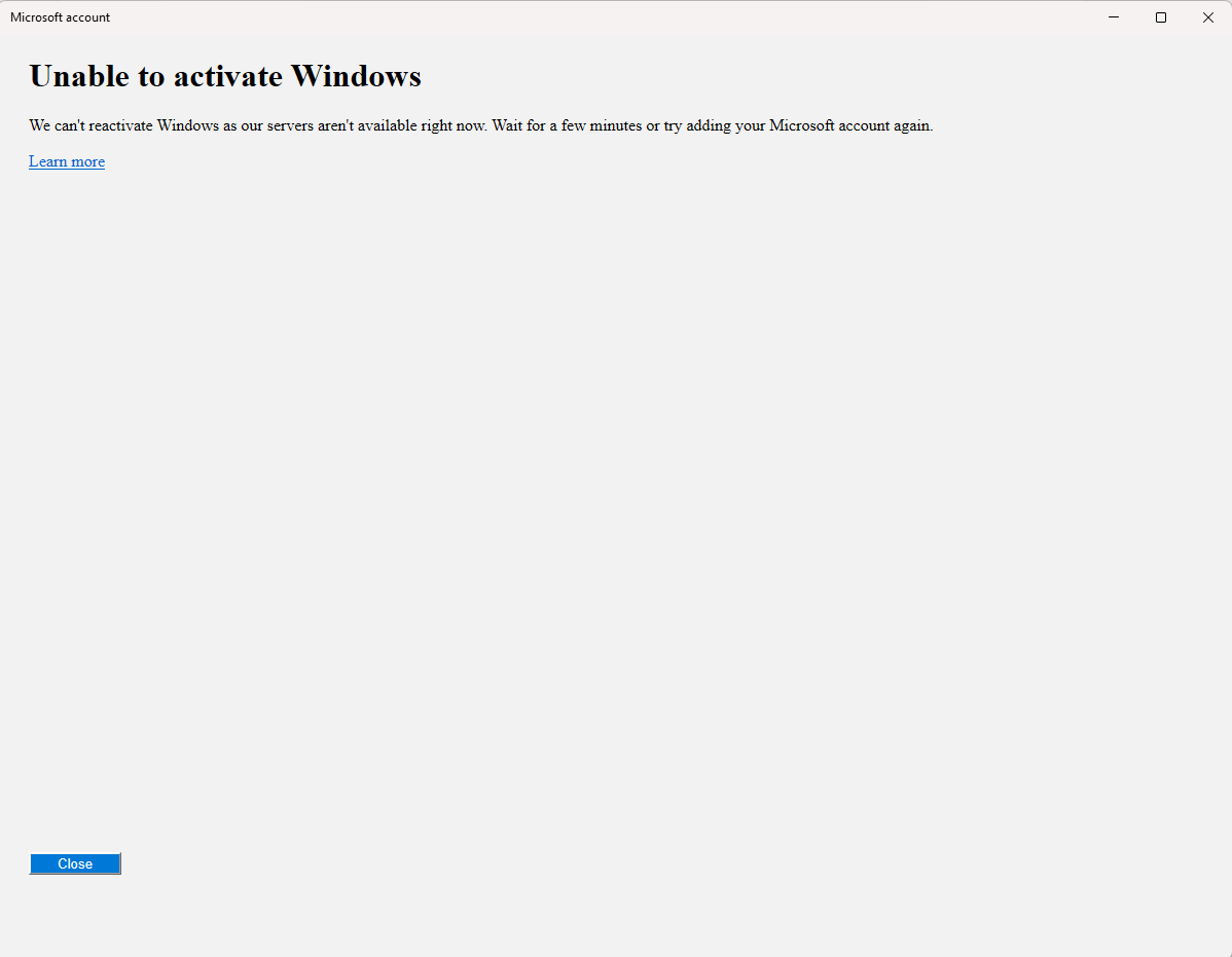 Windows 11 unable to activate on new PC - Microsoft Q&A
