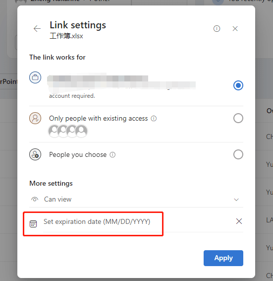 Onedrive link expiration date - Microsoft Q&A