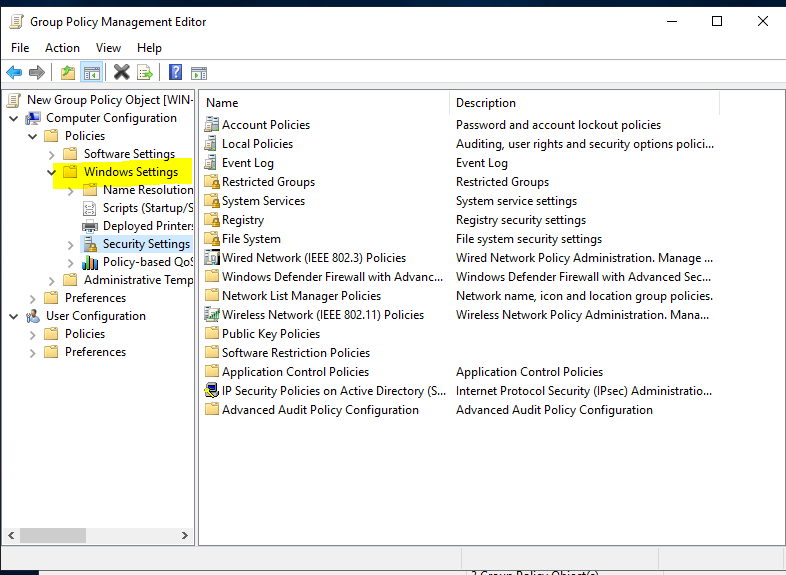 About Windows setting in Group policy management - Microsoft Q&A