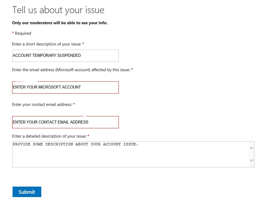 "Your account has been temporarily suspended" Solutions. - Microsoft Q&A