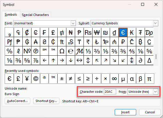 How do I set the font of a Unicode character on word - Microsoft Q&A