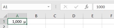 How can I use micro as a label in Excel? - Microsoft Q&A