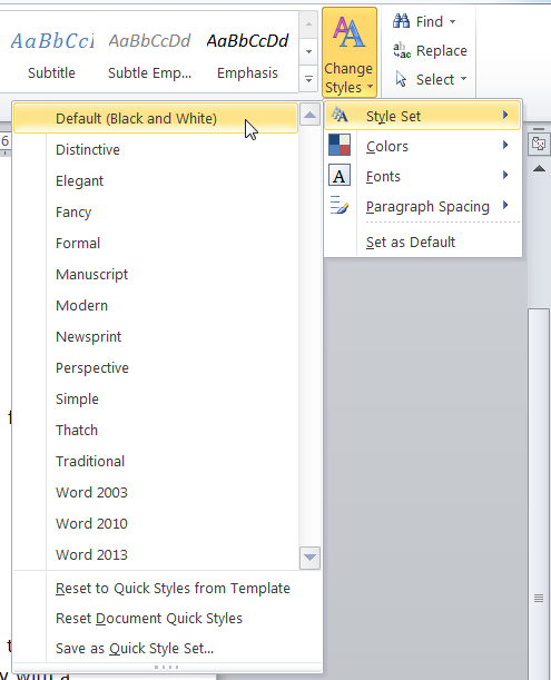 Better-Looking Style Sets for Word - Microsoft Q&A