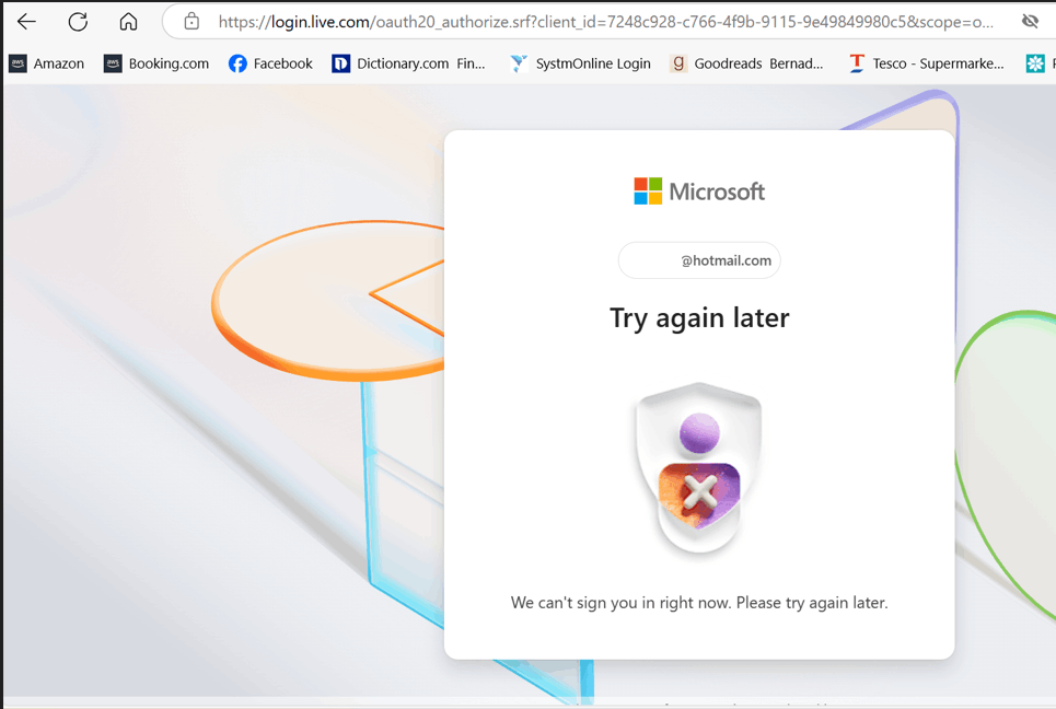 I keep getting error messages when trying to redeem product key ...