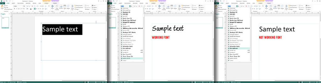Font selecting problems - Microsoft Q&A