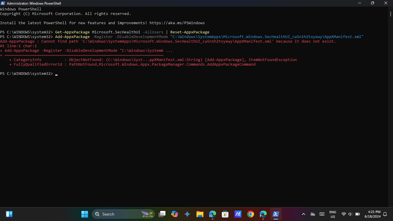 Windows Security Issue: Missing 'windowsdefender' in Windows 11 24H2 (26100.863) - Microsoft Q&A