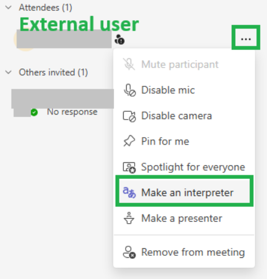 Hosting a Teams Webinar for external client - they are bringing a ...