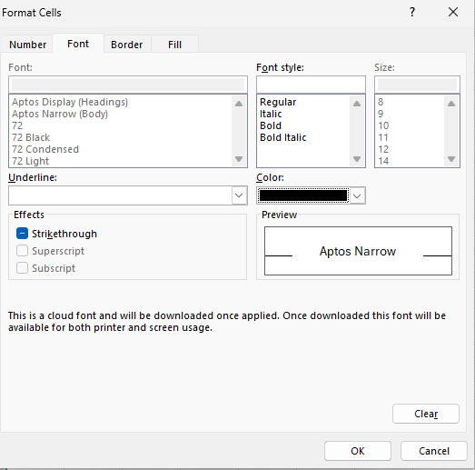 Format cell font if there is data in another cell - Microsoft Q&A