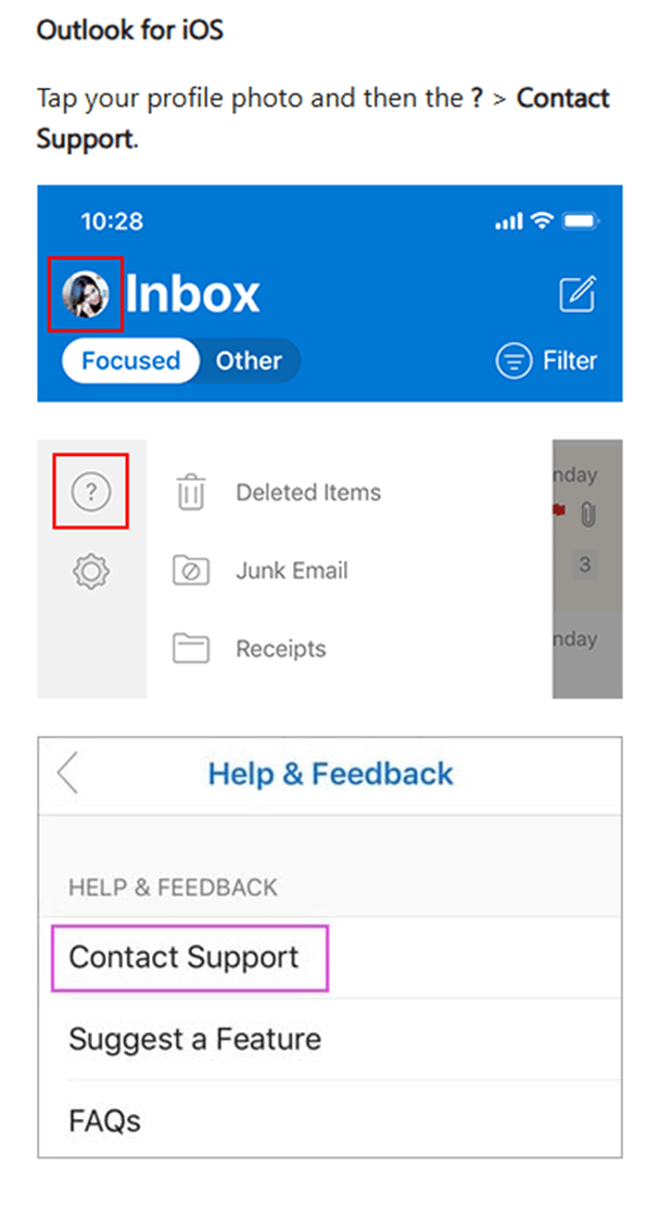 Outlook IOS app - different folder list - Microsoft Q&A