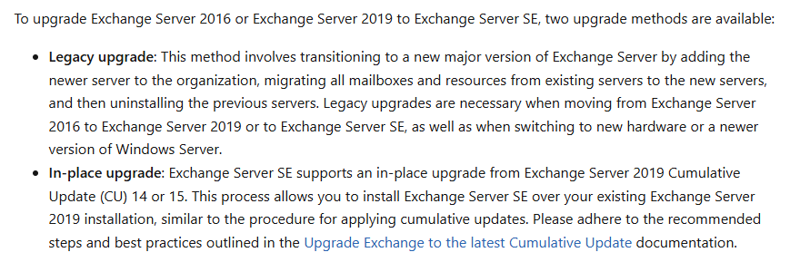 Exchange server uprgrade - Microsoft Q&A