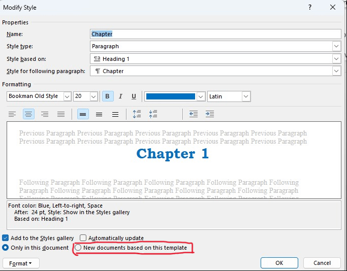 Template/Style not working on new document - Microsoft Q&A