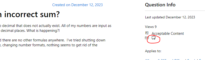 Why is my subtotal function showing an incorrect sum? - Microsoft Q&A