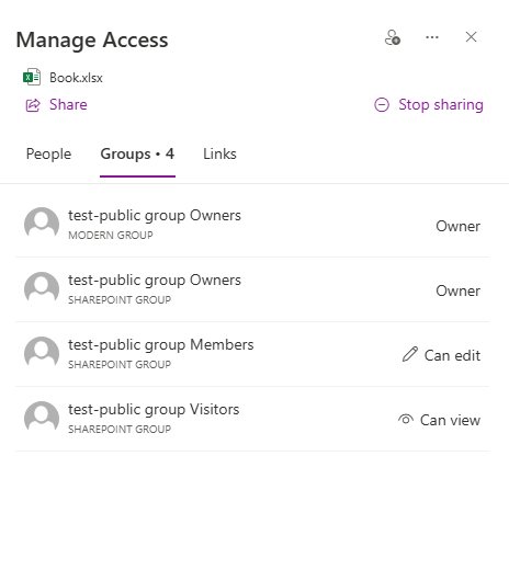 Permissions Not Visible In Sharepoint Document Library Files Despite Being Set Via Microsoft