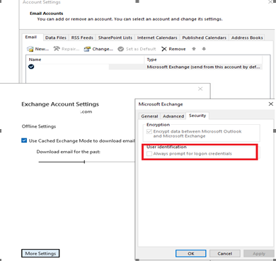 Microsoft Outlook Credentials window wont go away - Microsoft Q&A