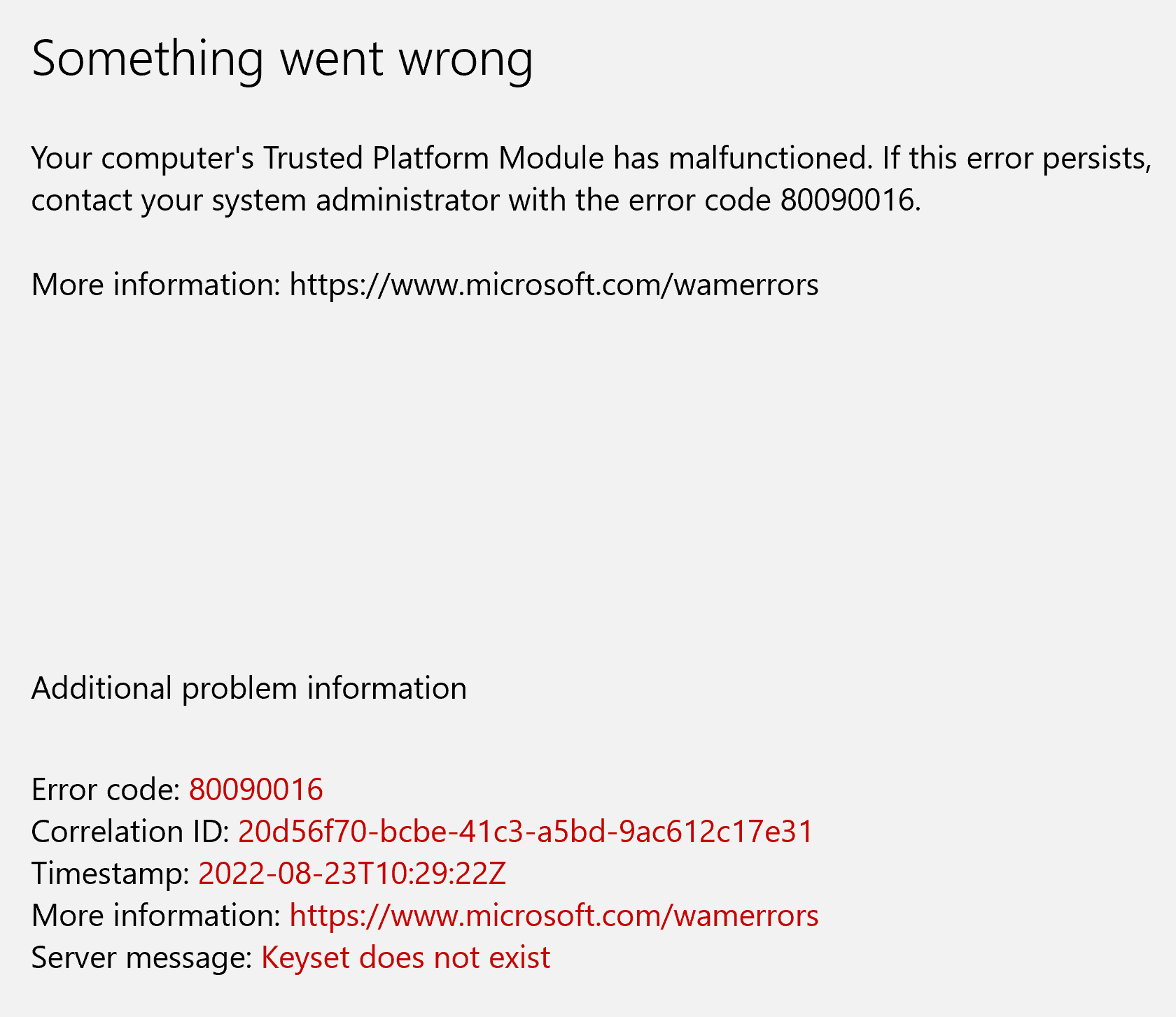I can no longer access Onedrive after having a new motherboard ...