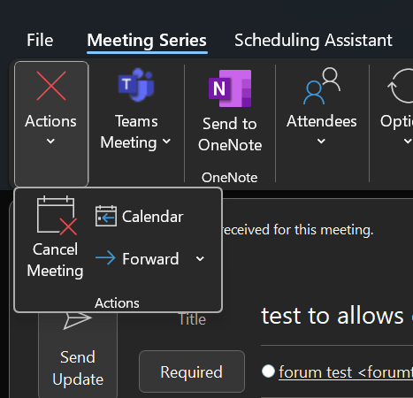 How to delete a meeting occurrence that has already been removed from ...