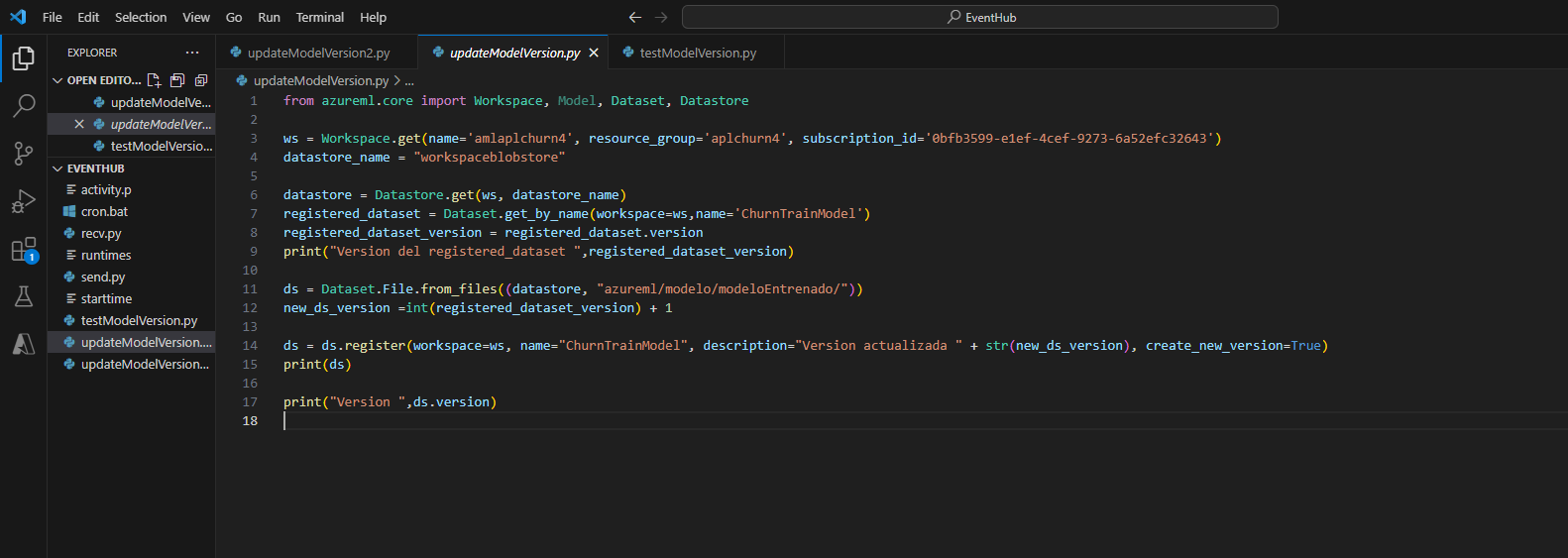 Update Machine Learning models by using Data Factory - Microsoft Q&A