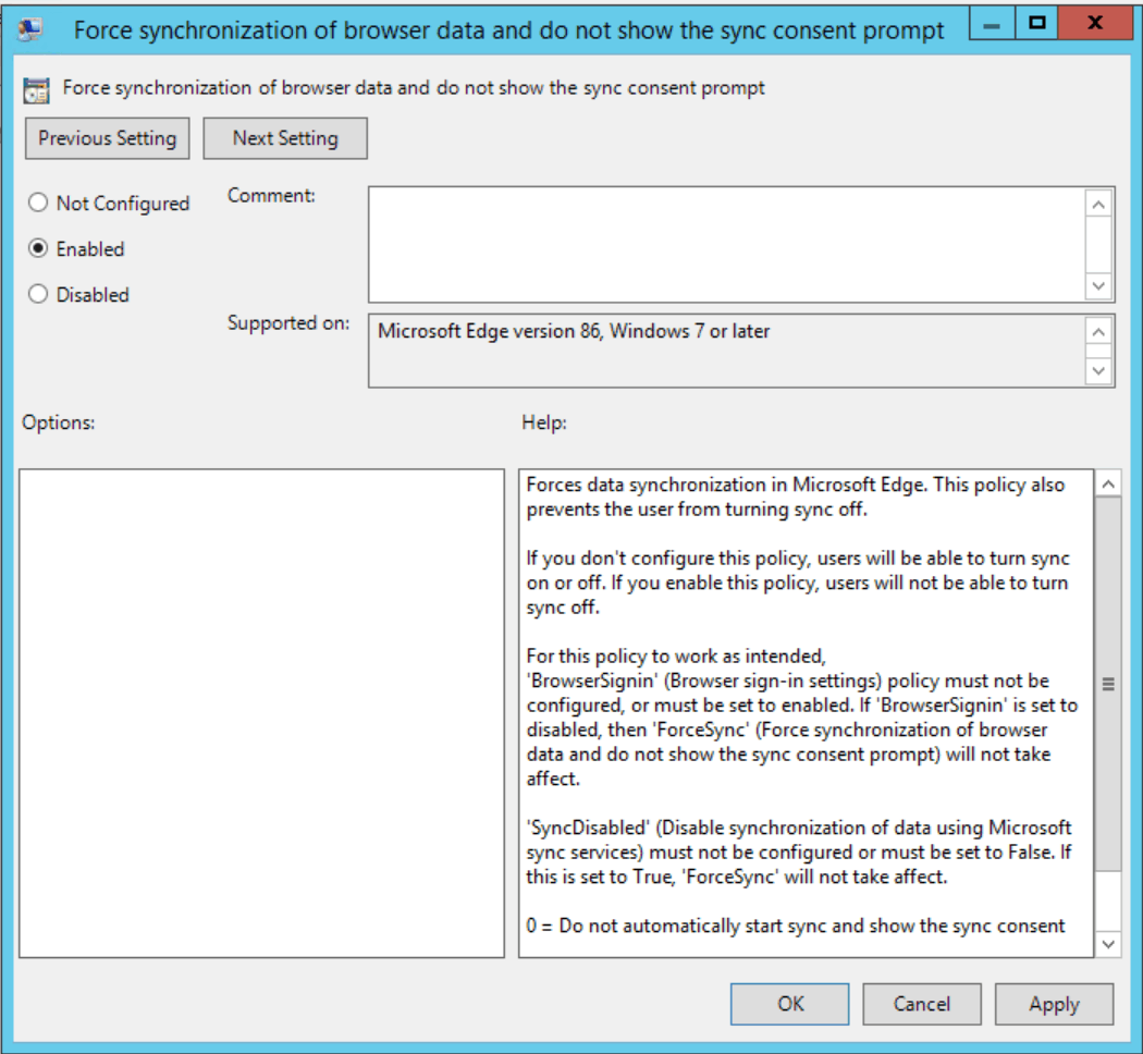 Microsoft Edge for Business ADMX template issue - ForceSync - Microsoft Q&A