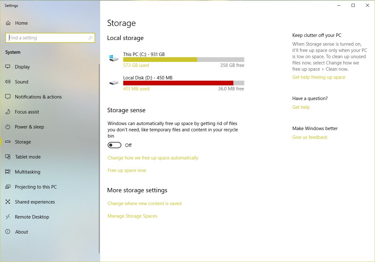 D: drive full, but no files found. - Microsoft Q&A
