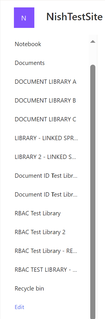 Increase the width of the left-hand navigation panel to show full ...