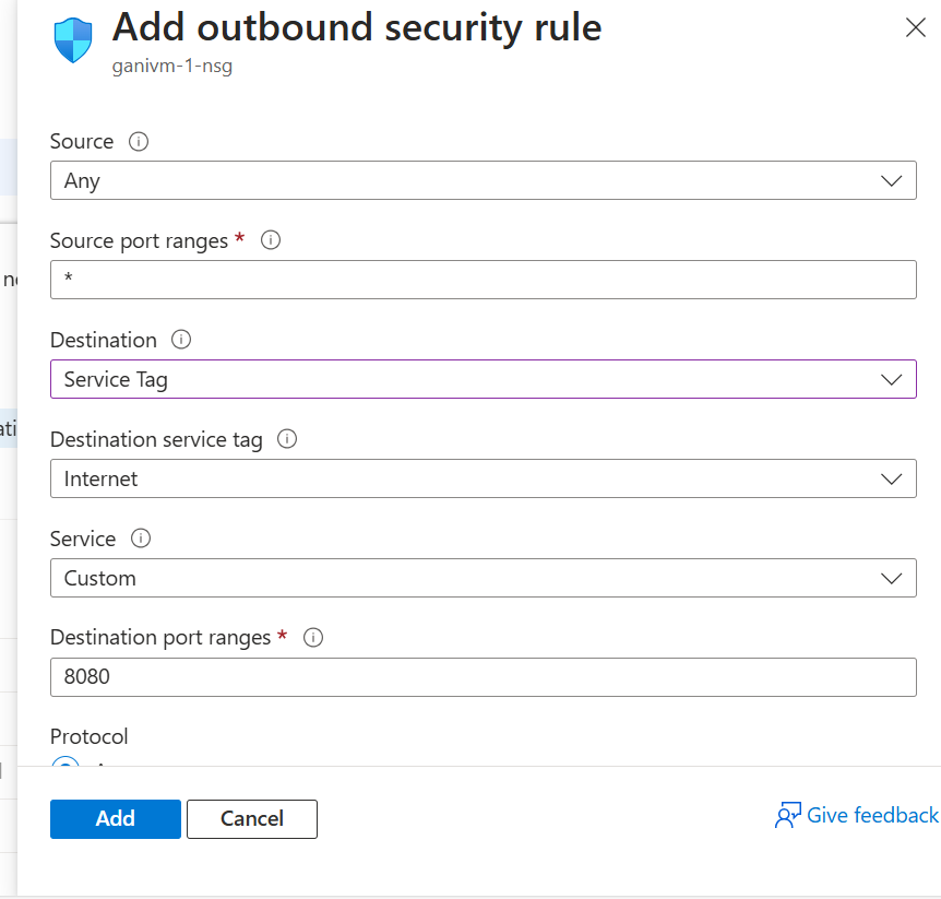 How to block Outbound internet access for Azure VM - Microsoft Q&A