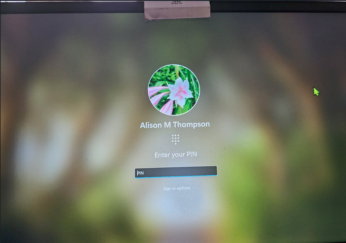 Why is the keypad icon and sign-in option showing on the lock screen ...