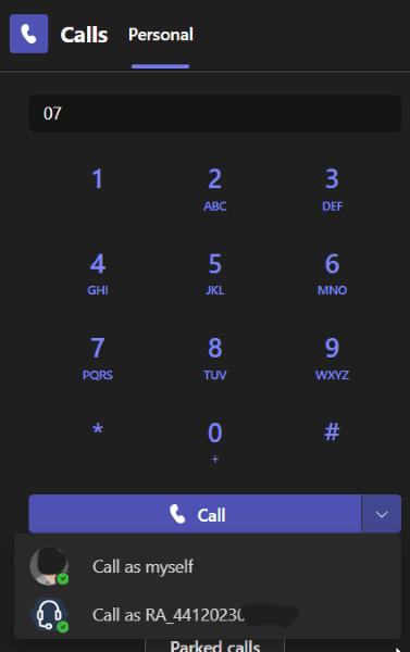 Teams Voice - Changing caller ID - Microsoft Q&A