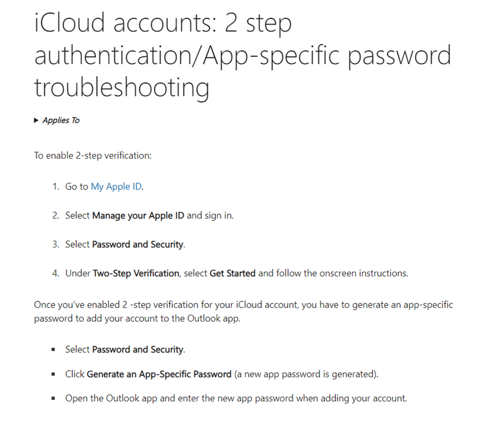 Adding up icloud email in Outlook - Microsoft Q&A