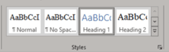 Word 2019 - The display of Style names in the Ribbon has changed ...