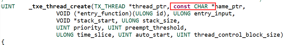 What Am I Missing The Names Of The Threads Queues Etc Are Prototyped As Char Microsoft Qanda