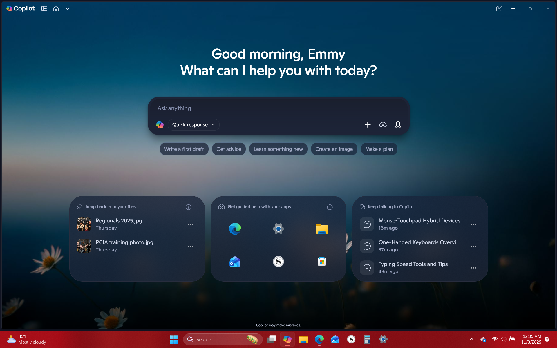 How do I turn on Copilot memory in integrated Copilot Windows app ...