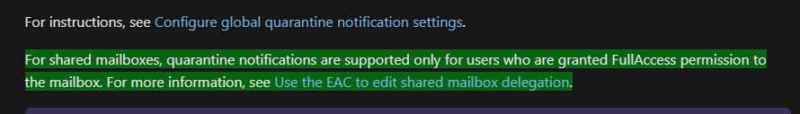 Quarantine Notifications for Mail Enables Public Folders - Microsoft Q&A