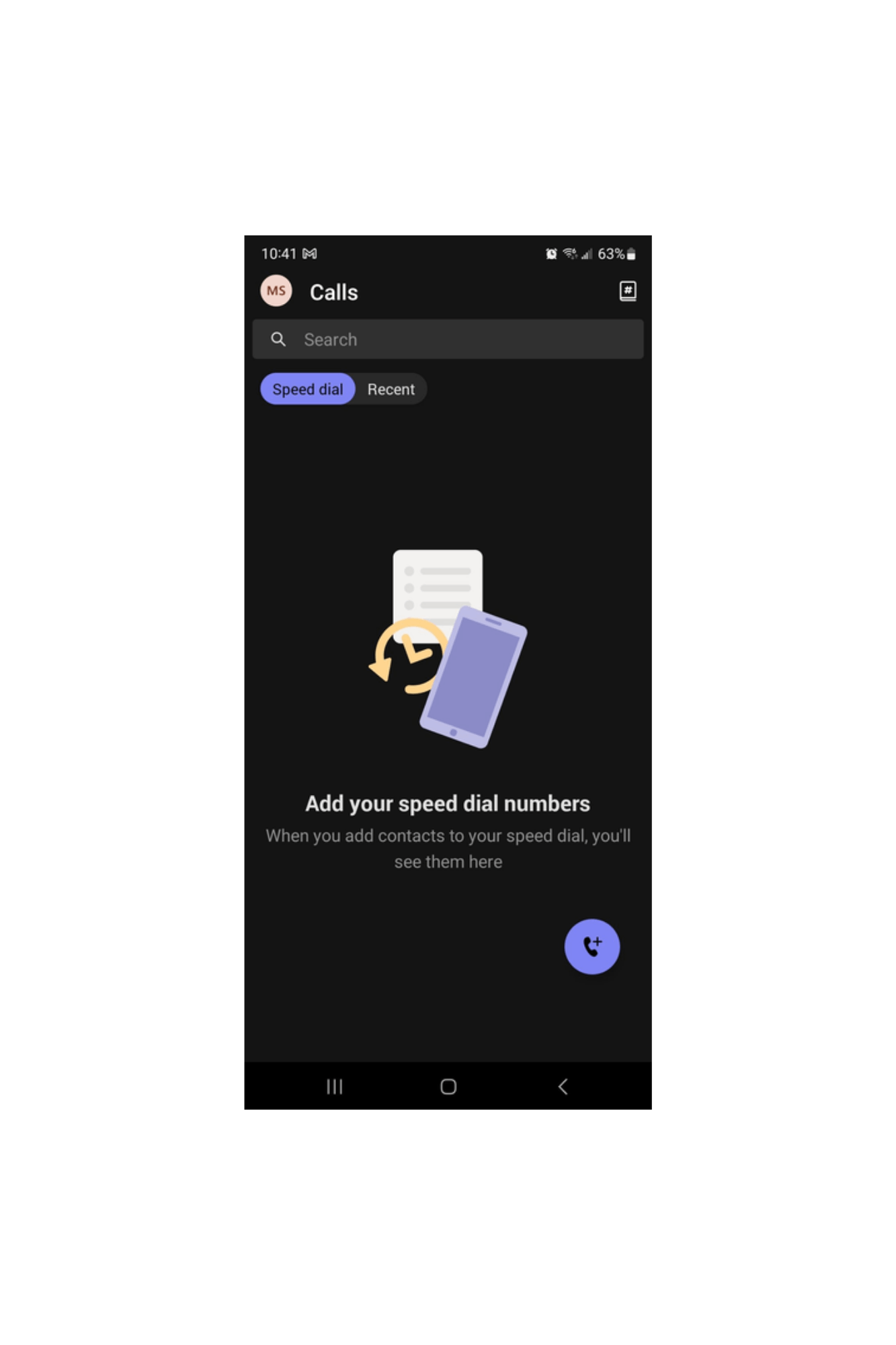 Teams mobile app the navigation pane and Chat disappeared. Only ...