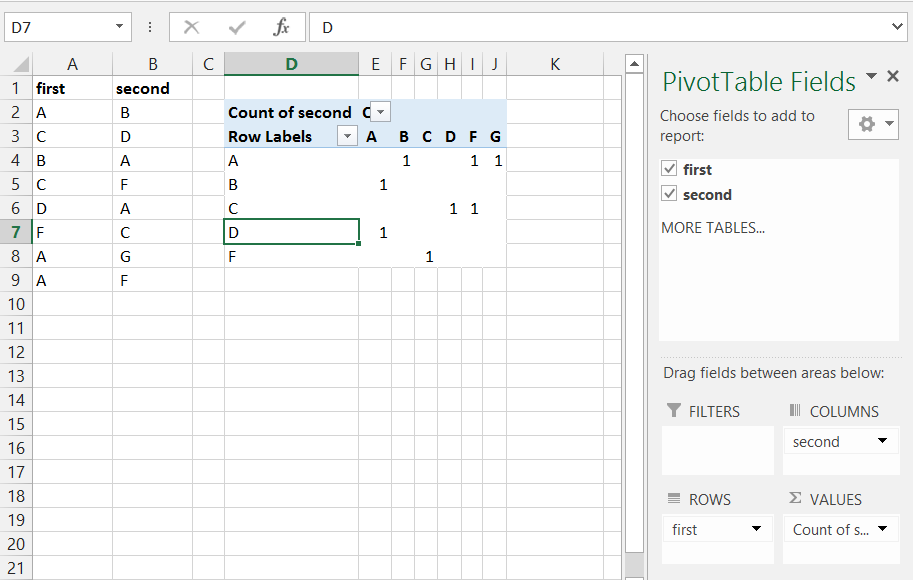 count number of reciprocal relations between excel columns - Microsoft Q&A