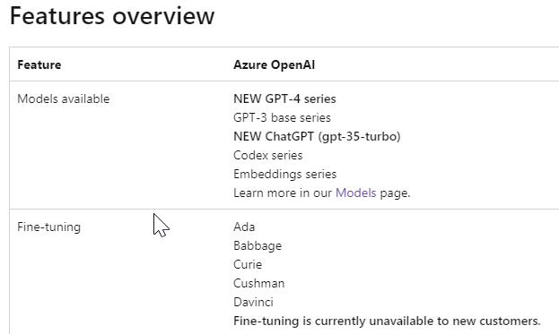 InvalidRequestError: The specified base model reference is invalid. - Microsoft Q&A