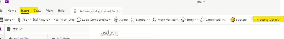 OneNote straight up crashes when trying to add in meeting details ...