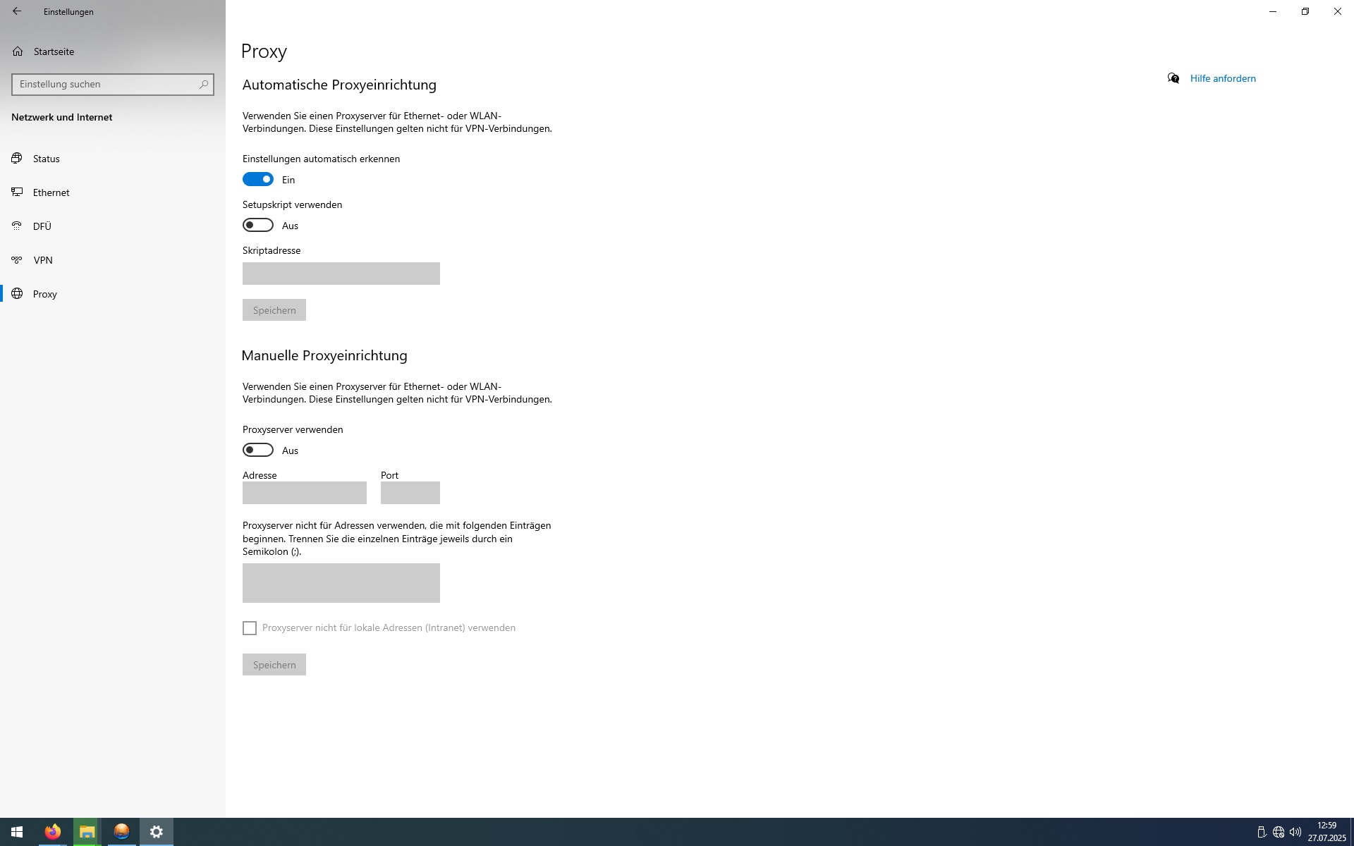 "Netzwerkverbindung kein Internet" Globus Zeichen in Taskleiste trotz Internetverbindung mit Lan ...