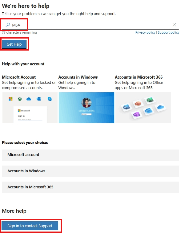 I need Live Support - Microsoft Q&A
