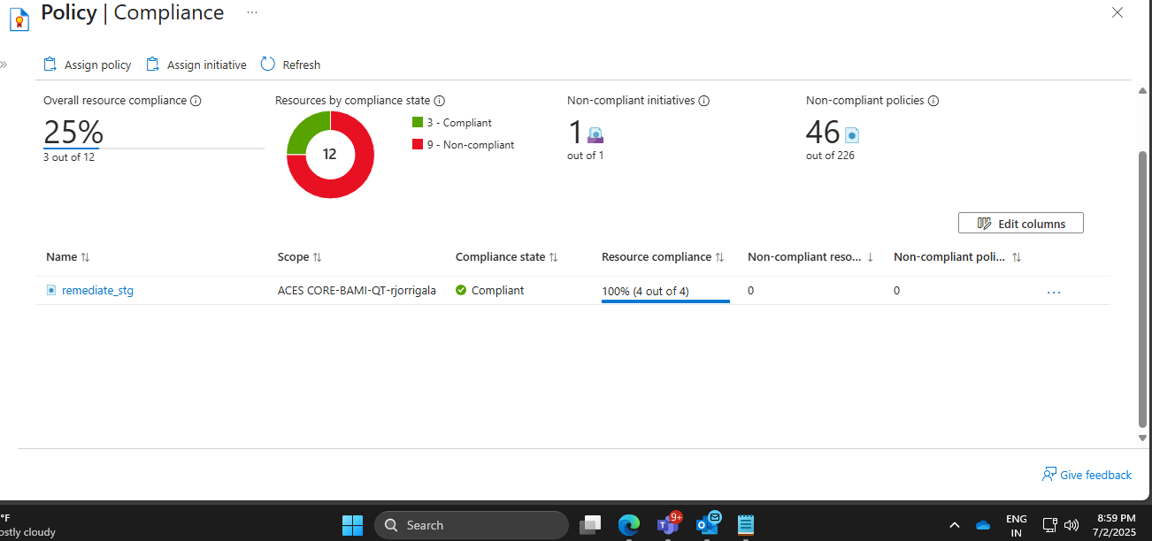 How to apply Azure Policy to existing resources and perform remediation ...