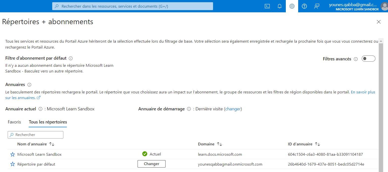 No subscription in Azure sandbox - Microsoft Q&A