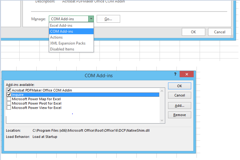 Inquire Add in - Microsoft Q&A