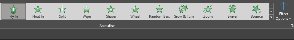 Effect options greyed out. - Microsoft Q&A