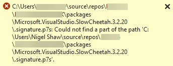 SlowCheetah - major issues - vb.net - Microsoft Q&A