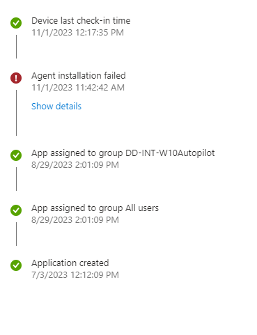 The application was not detected after installation completed ...